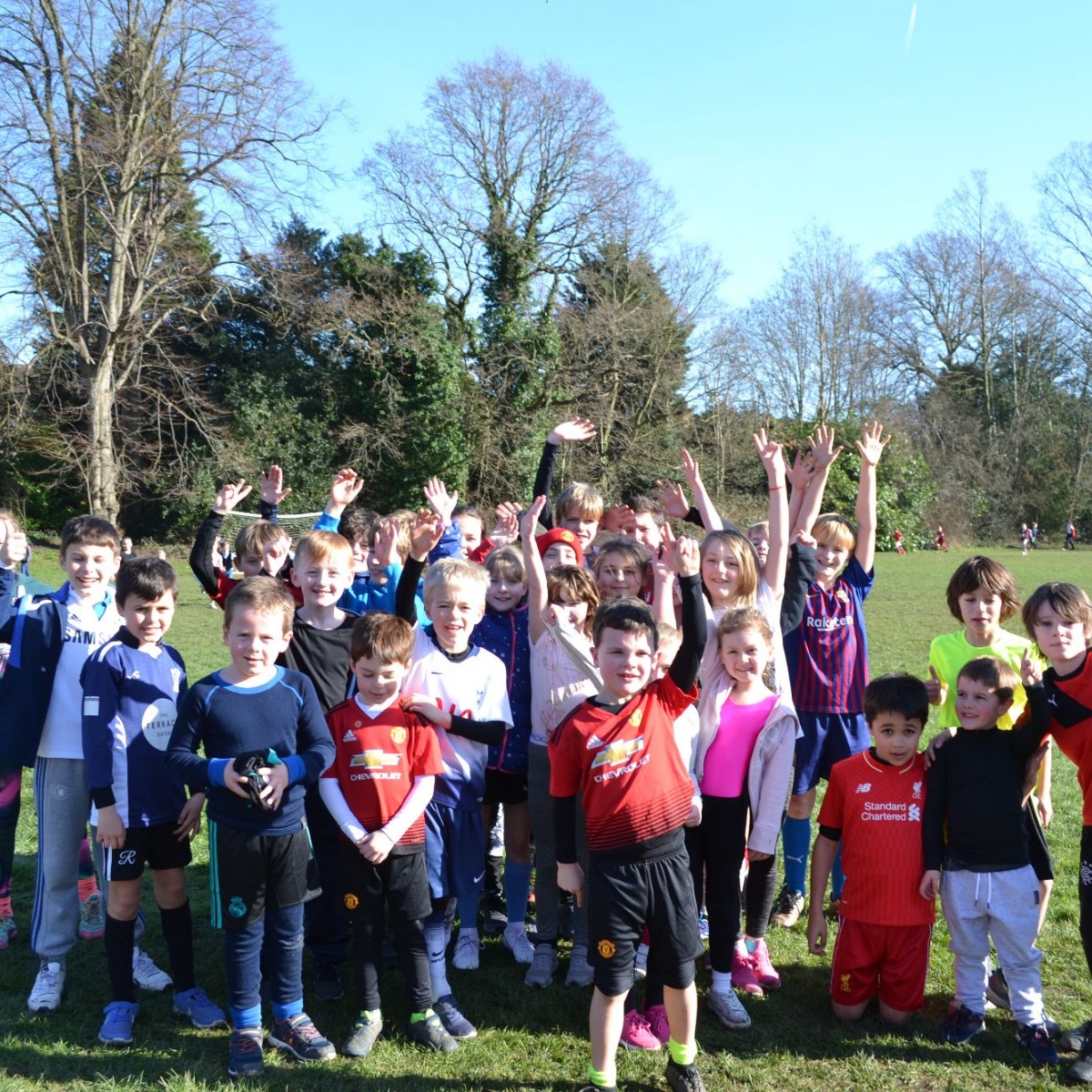 Claygate Primary School - Children run to Easter Island
